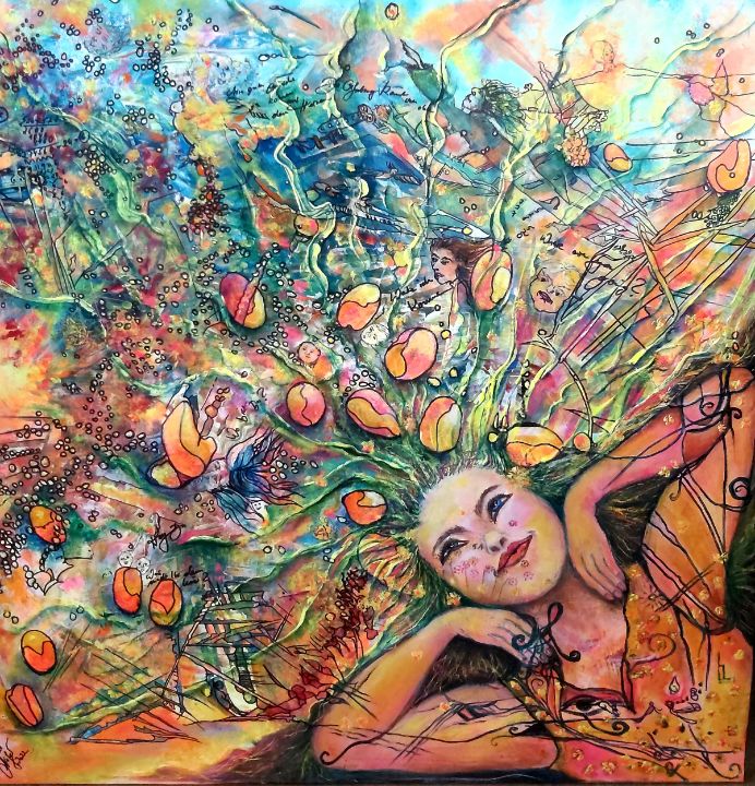 Life is Beautiful - Nasrah Nefer - Paintings & Prints, People & Figures ...