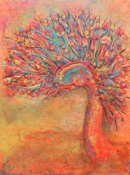 Brainmove - Nasrah Nefer - Paintings & Prints, Abstract, Irregular ...