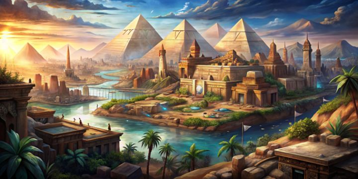 The Artistic Legacy of Ancient Egypt - Wallartist - Digital Art & AI ...