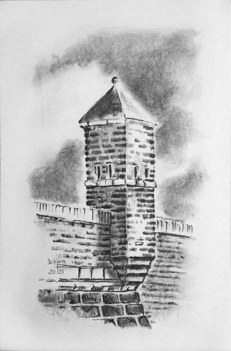 Watchtower - Doina Balanescu - Drawings & Illustration, Buildings ...