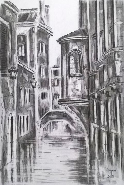 Venice in pencil - Doina Balanescu - Drawings & Illustration, Buildings ...