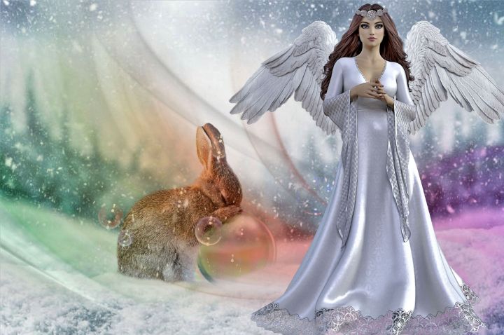 Bunny Prayers - Grace Fine Art - Digital Art & AI, Fantasy & Mythology ...