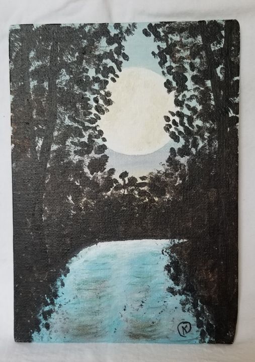 Moonlit Path - KOsArtsyStuff - Paintings & Prints, Flowers, Plants ...