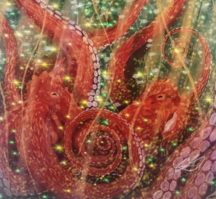 Deep Love Dance - Christopher Gerber - Paintings & Prints, Animals ...