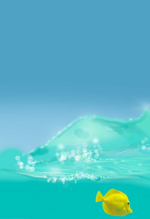 Yellow tang - Artbeat - Digital Art & AI, Animals, Birds, & Fish ...
