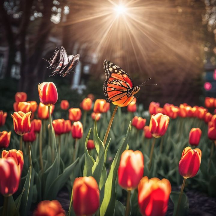 Spring time Butterflies - Justins gallery - Digital Art & AI, Animals ...