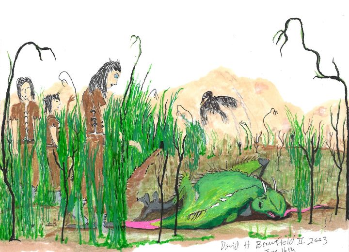 Cornfield Grass - David H Brumfield II's Fantasy Realm - Drawings ...