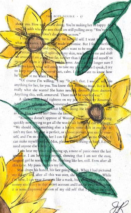 Sunflower book page - Jessienicole.art - Paintings & Prints, Flowers ...