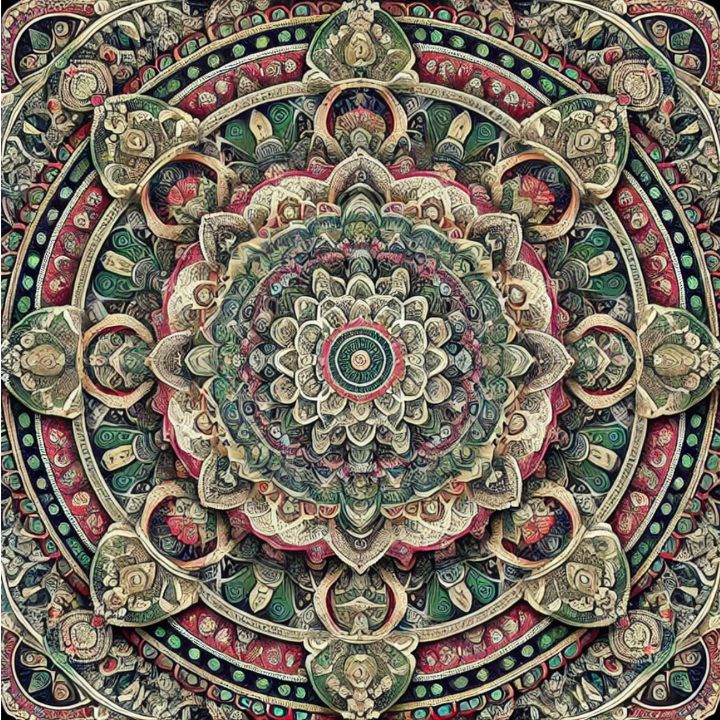 VERY DETAILED MANDALA - WARWARA‘s TREASURE - Digital Art & AI, Abstract ...