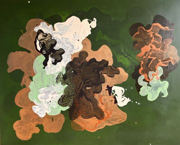 Golgi Body - Abstract Acrylics by Marie McCaffer - Paintings & Prints ...