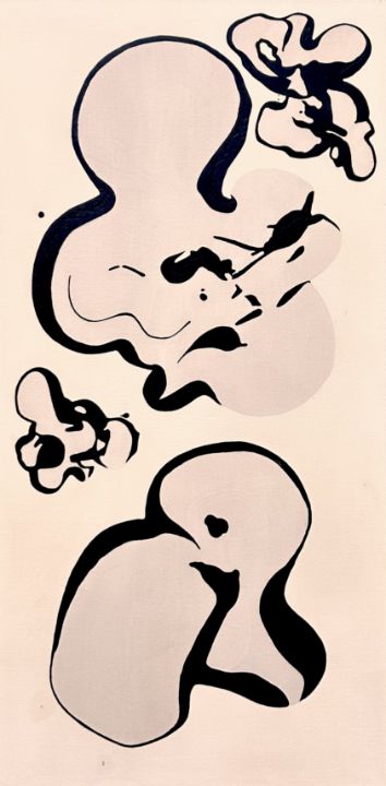 Silhouettes - Abstract Acrylics by Marie McCaffer - Paintings & Prints ...