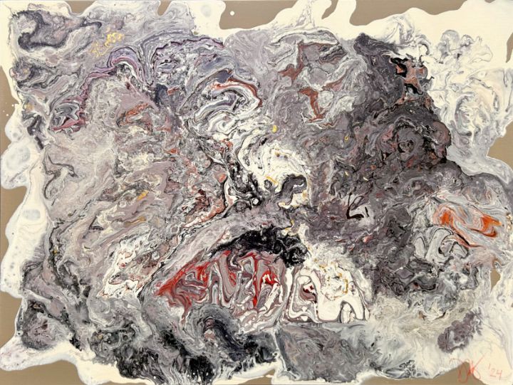 Lava Flow - Abstract Acrylics by Marie McCaffer - Paintings & Prints ...