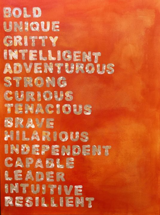 Fierce Affirmations - Abstract Acrylics by Marie McCaffer - Paintings ...