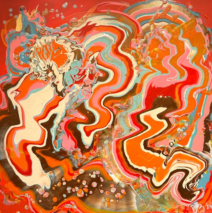 Abstract Acrylics by Marie McCaffer - Paintings & Prints