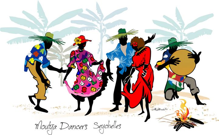 Sega dancers - Michael Arnephie "Island Life Seychelles" - Drawings ...