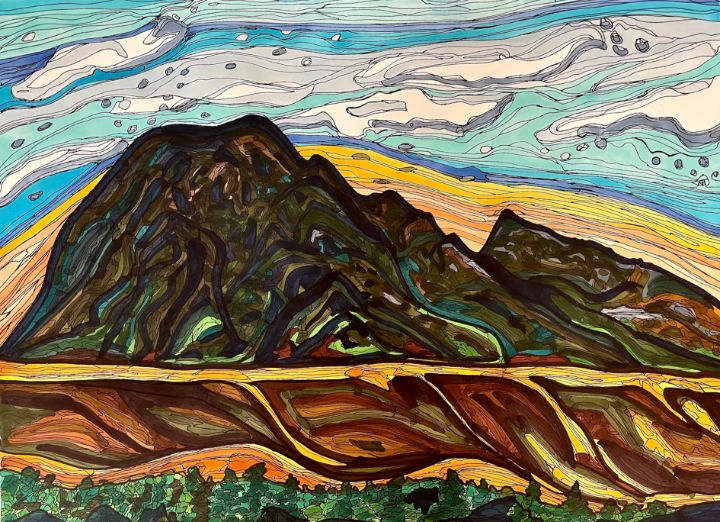 Bear Butte - chaosXwhim - Drawings & Illustration, Landscapes & Nature ...