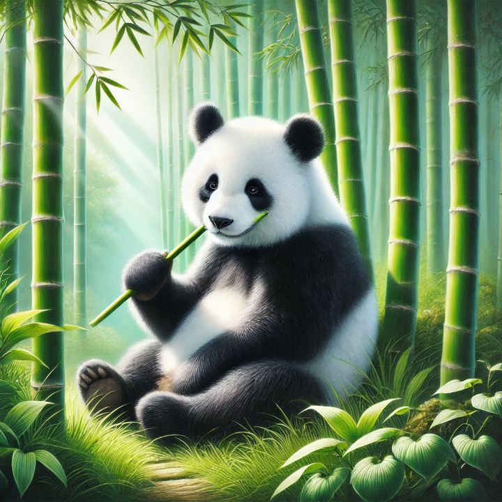 Harmony of the Bamboo Grove - Aeter - Paintings & Prints, Animals ...