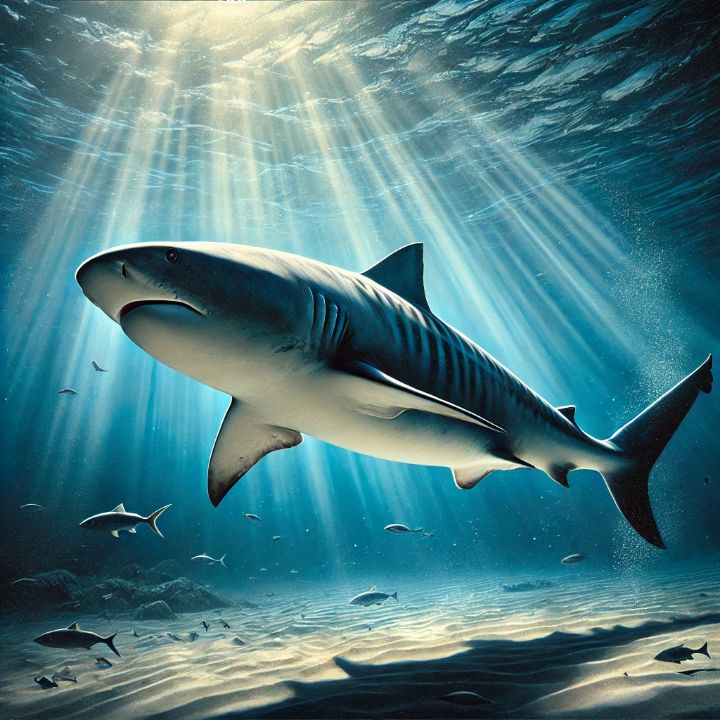 Striped Hunter of the Deep - Aeter - Paintings & Prints, Animals, Birds ...