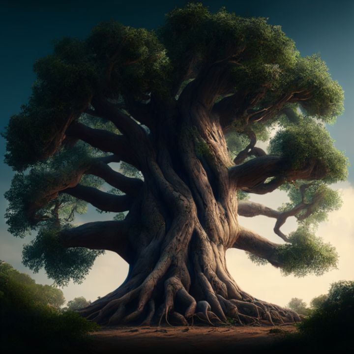 Blessed tree - ETIMAD S KHATIB - Drawings & Illustration, Flowers ...