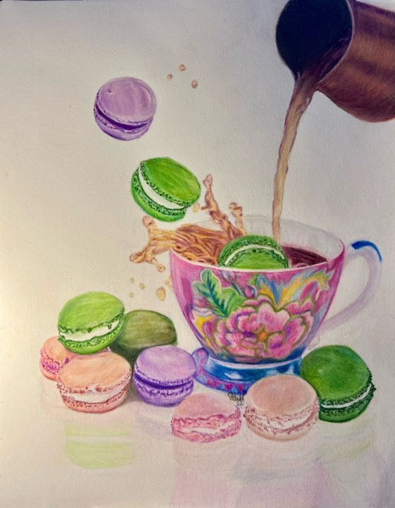 Time for tea - Joyce’s Art Studio - Drawings & Illustration, Food ...