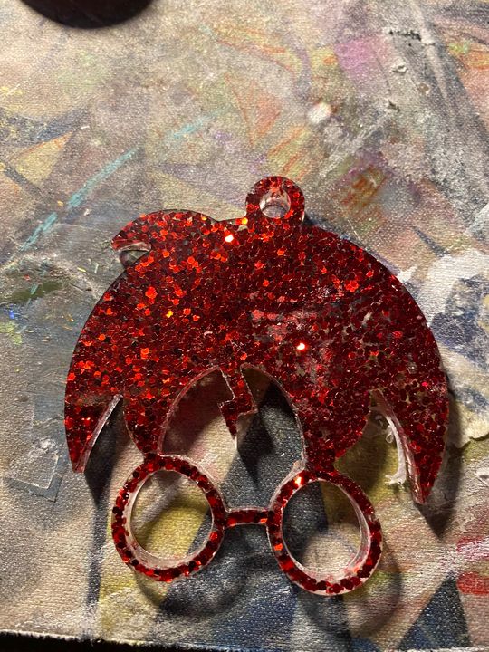 Wizard keychain red - Artcreationsathome - Crafts & Other Art, Key ...