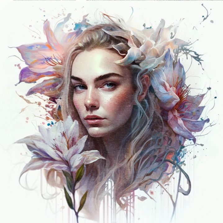 24 - NimaNimz - Paintings & Prints, People & Figures, Portraits, Female - ArtPal