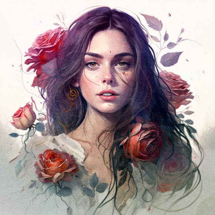 10 - NimaNimz - Paintings & Prints, People & Figures, Portraits, Female - ArtPal