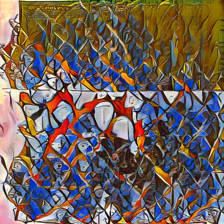 Sea Level - Imagined Cubism - Paintings & Prints, Abstract, Organic ...