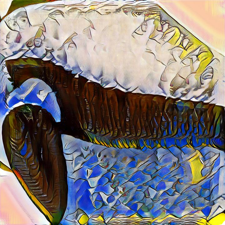 The Snake - Imagined Cubism - Paintings & Prints, Abstract, Organic ...