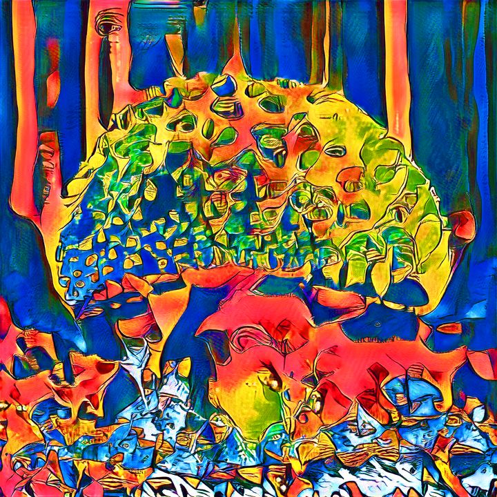 Movement of the Fungus - Imagined Cubism - Paintings & Prints, Abstract ...
