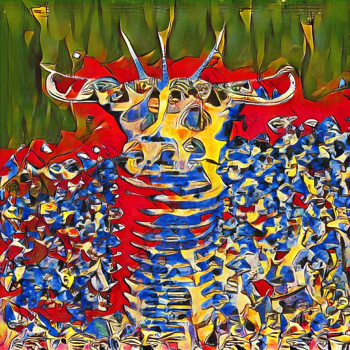 The Appearance of the Nematode - Imagined Cubism - Paintings & Prints ...