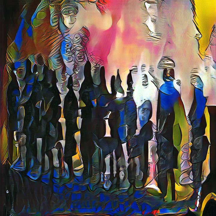 Riot Police - Imagined Cubism - Paintings & Prints, Abstract ...