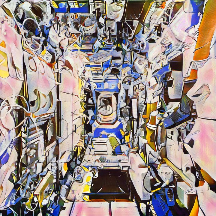 Inside The Space Craft - Imagined Cubism - Paintings & Prints, Vehicles ...