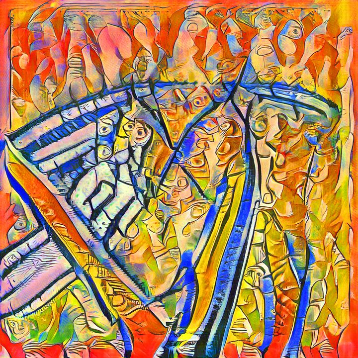 The Card Game - Imagined Cubism - Paintings & Prints, Abstract ...