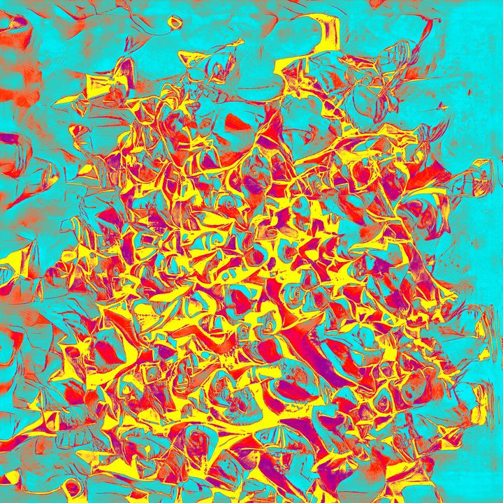 A Flight of Bats - Imagined Cubism - Paintings & Prints, Abstract ...