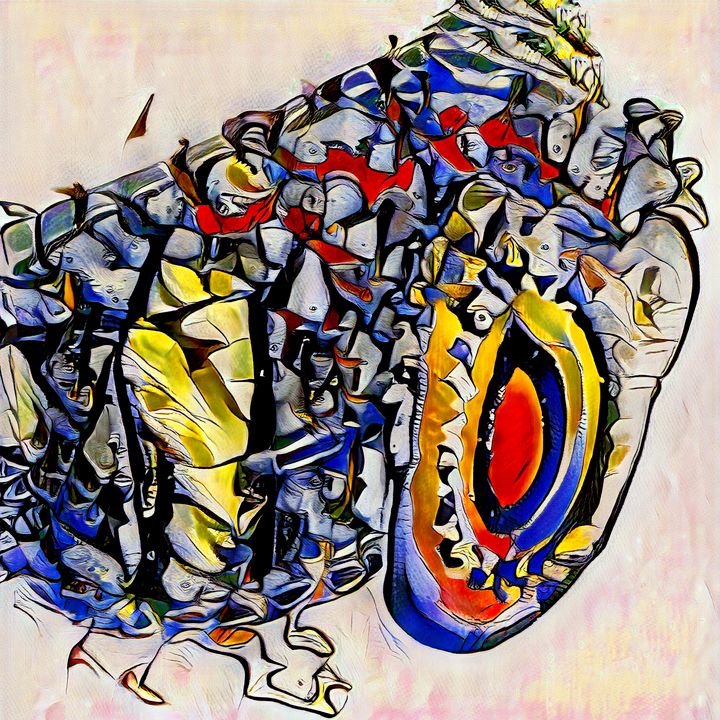 The Voracious Bird - Imagined Cubism - Paintings & Prints, Abstract ...