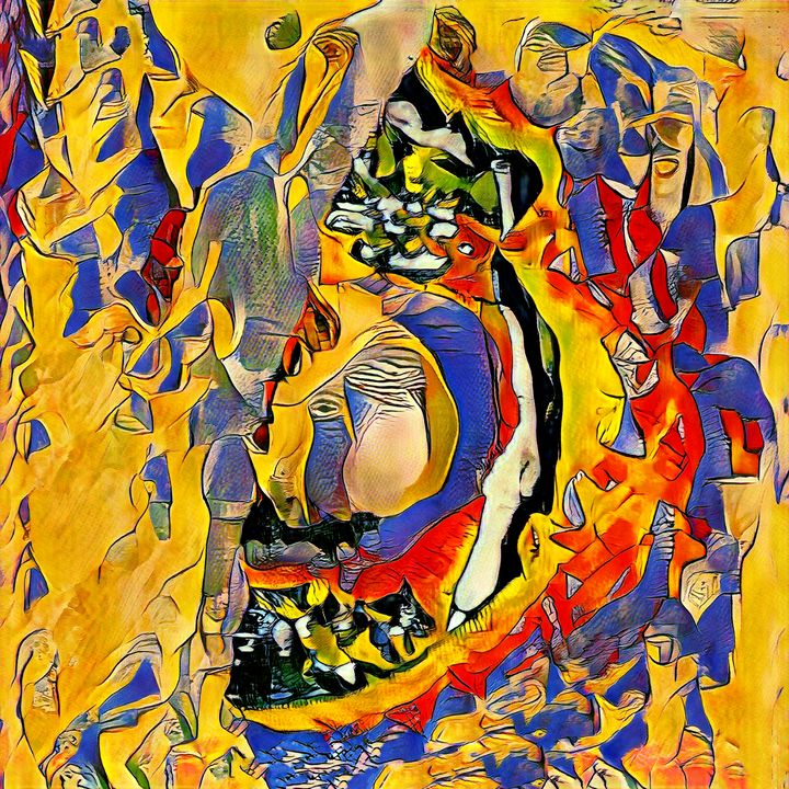 Creatures Underground - Imagined Cubism - Paintings & Prints, Abstract ...