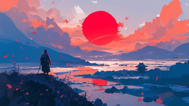 Dawn of the Eternal Ronin - Talius Designs - Digital Art & AI, Ethnic ...