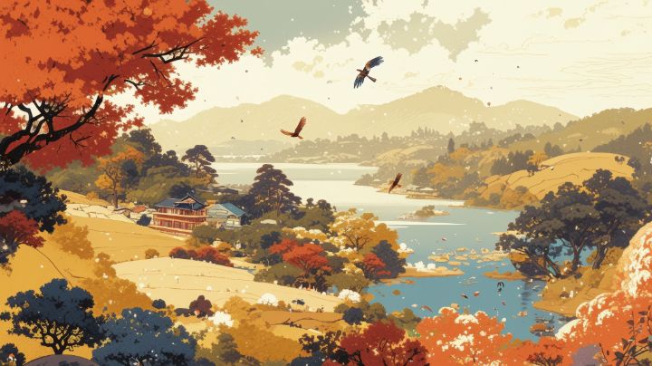 Autumn Reverie - Talius Designs - Digital Art & AI, Landscapes & Nature ...