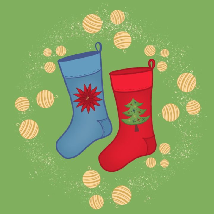 Christmas Stockings - Tina Mitchell Art - Digital Art & AI, Holidays ...