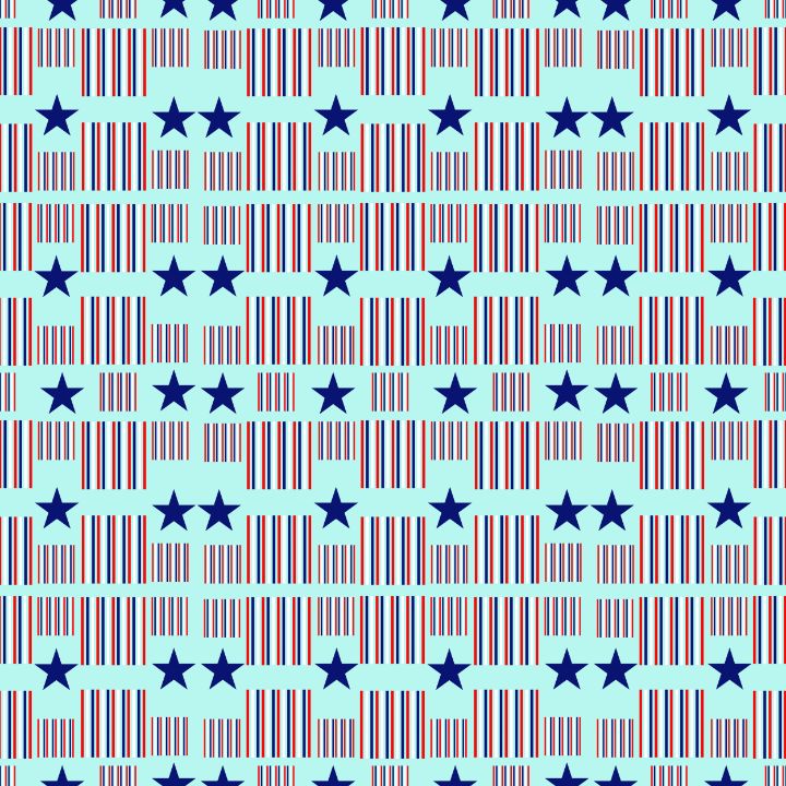 Stars and Stripes Pattern - Tina Mitchell Art - Digital Art, Politics ...