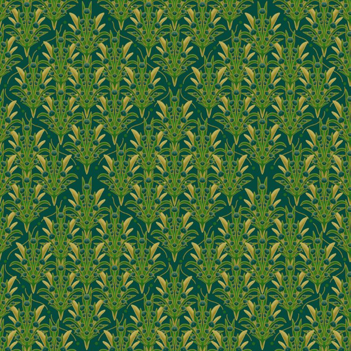 Moss and Mantle Petals of the Court - Tina Mitchell Art - Digital Art ...