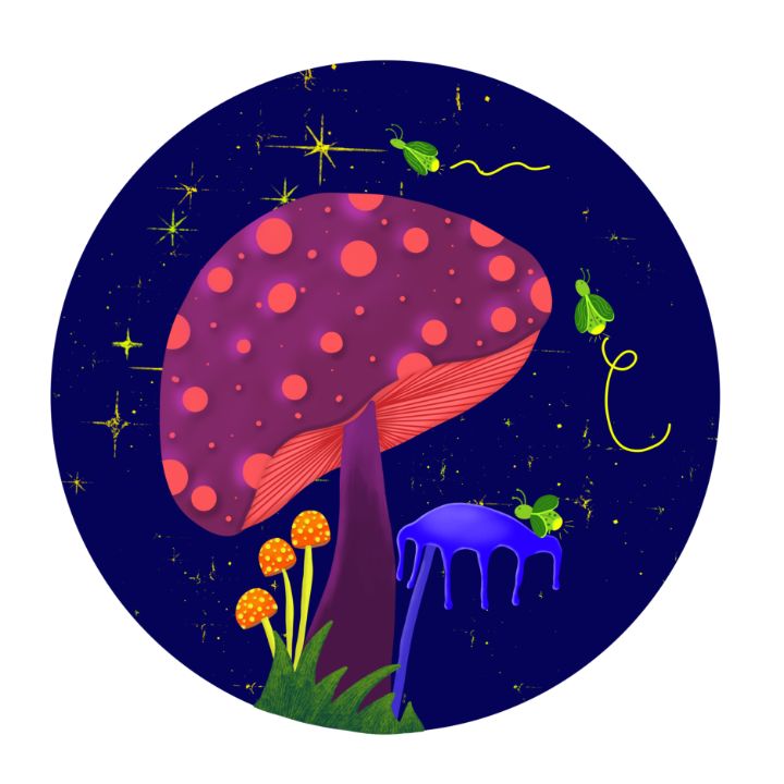 Twilight Toadstools - Tina Mitchell Art - Digital Art, Flowers, Plants ...