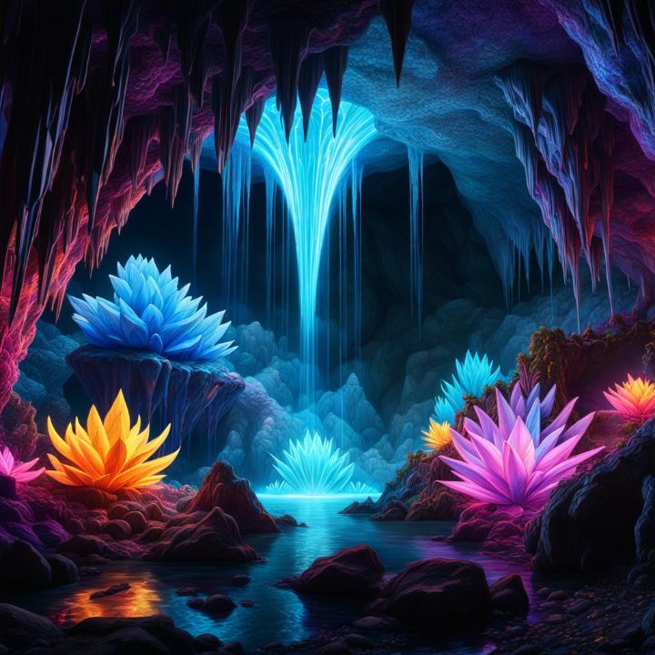 Crystal Caves - ytdream - Digital Art & AI, Landscapes & Nature, Other ...