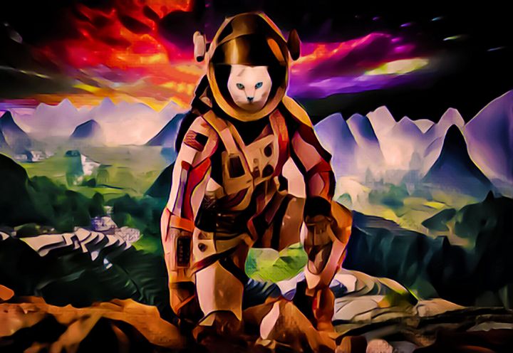 Chester Sky Artwork - Digital Art & AI, Drawings & Illustration