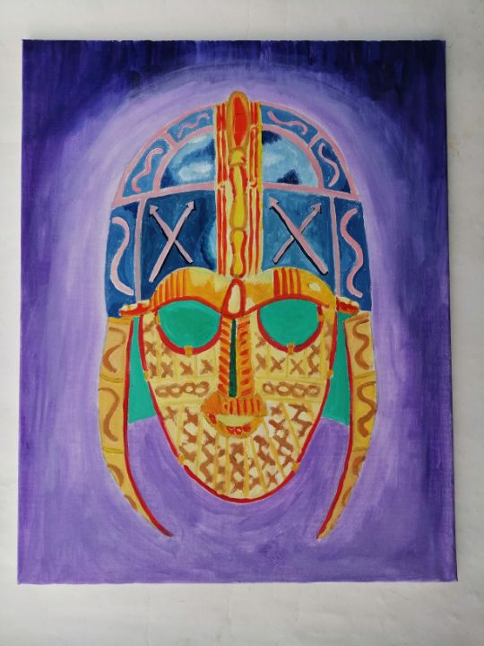The Sutton Hoo Helmet - Cosmic Pictures - Paintings & Prints, Ethnic ...