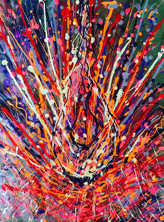 Raindrops - Labeeb A. Hameed - Paintings & Prints, Abstract, Organic ...