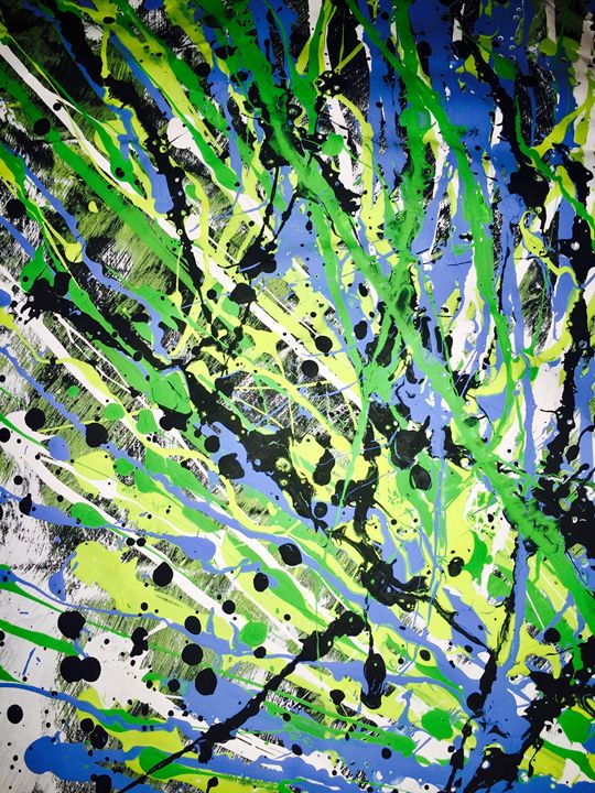 Green and the Sea - Labeeb A. Hameed - Paintings & Prints, Abstract ...