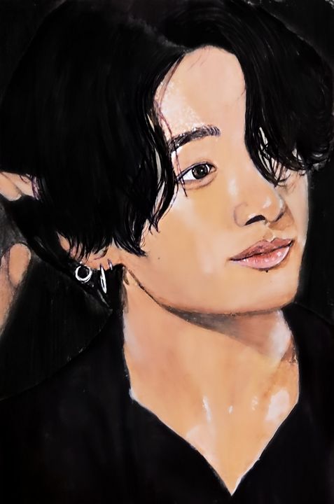 BTS Jungkook - art_world_of_ujala - Paintings & Prints, People ...