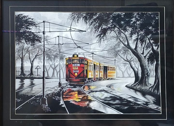Kolkata Nostalgia - Sristi - Paintings & Prints, Places & Travel, Asia ...